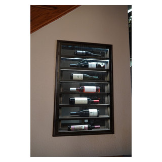 Refrigerated Wine Cellar Display Window Front View - Contemporary ...