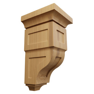 Small Farmingdale Acanthus Corbel, Alder, 3 1/2"Wx2 7/8"Dx7 3/4"H, 6 ...