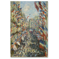 Monet 'The Rue Montorgueil In Paris' Canvas Art, 47"x30" - Contemporary ...