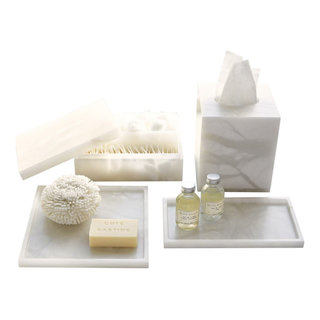 Alabaster Tissue Box - Traditional - Tissue Box Holders - by HedgeApple ...