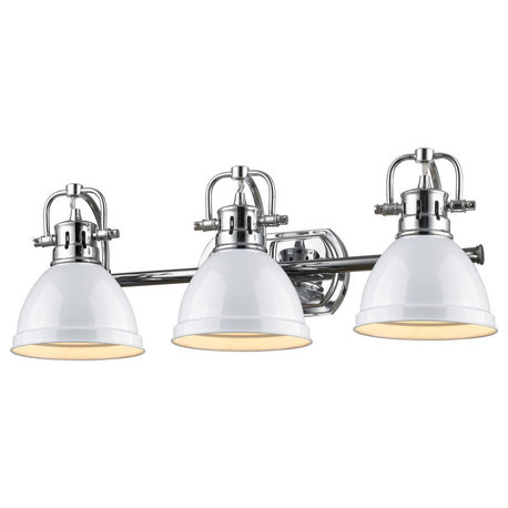 The 15 Best Chrome 3-Light Bathroom Vanity Lights | Houzz
