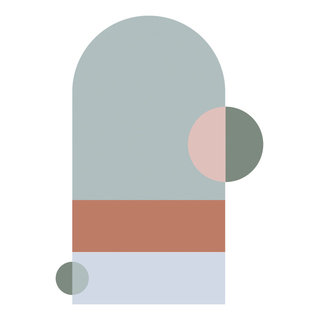 Abstract Shapes Blue Wall Decals - Modern - Wall Decals - by York ...