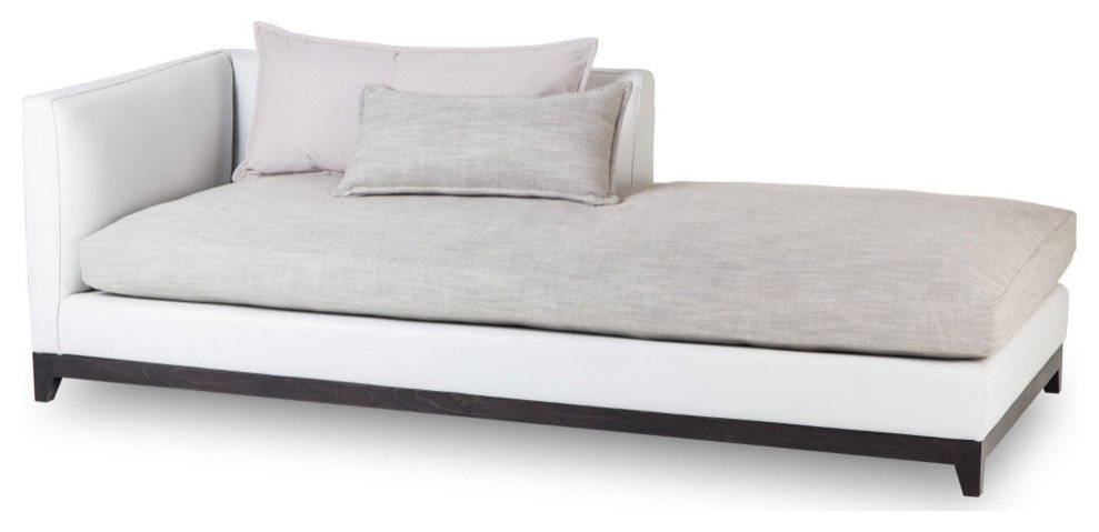 Lavender Left Arm Facing Chaise - Transitional - Indoor Chaise Lounge ...