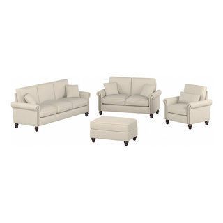 Coventry Living Room Sofa and Loveseat Set with Chair & Ottoman in ...