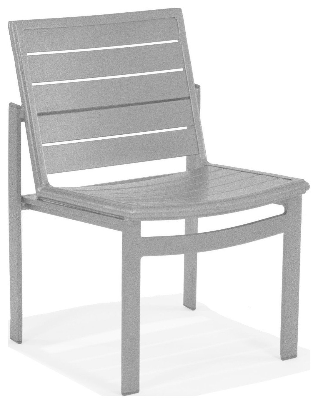 Hamilton Slat Nesting Armless Dining Chair - Transitional - Outdoor ...