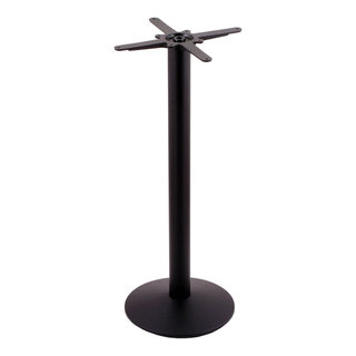 Holland Bar Stool 214 Black Cast Iron Bar H Base, 16', 16"x16"x40 ...