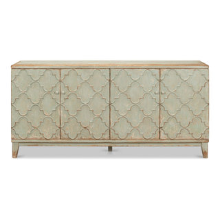 Cole Carved Sideboard For Living Room In Sage - Mediterranean - Buffets ...
