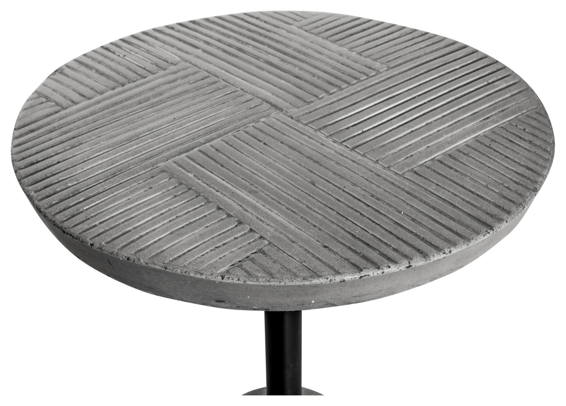 Foundation Outdoor Accent Table Grey - Industrial - Side Tables And End ...