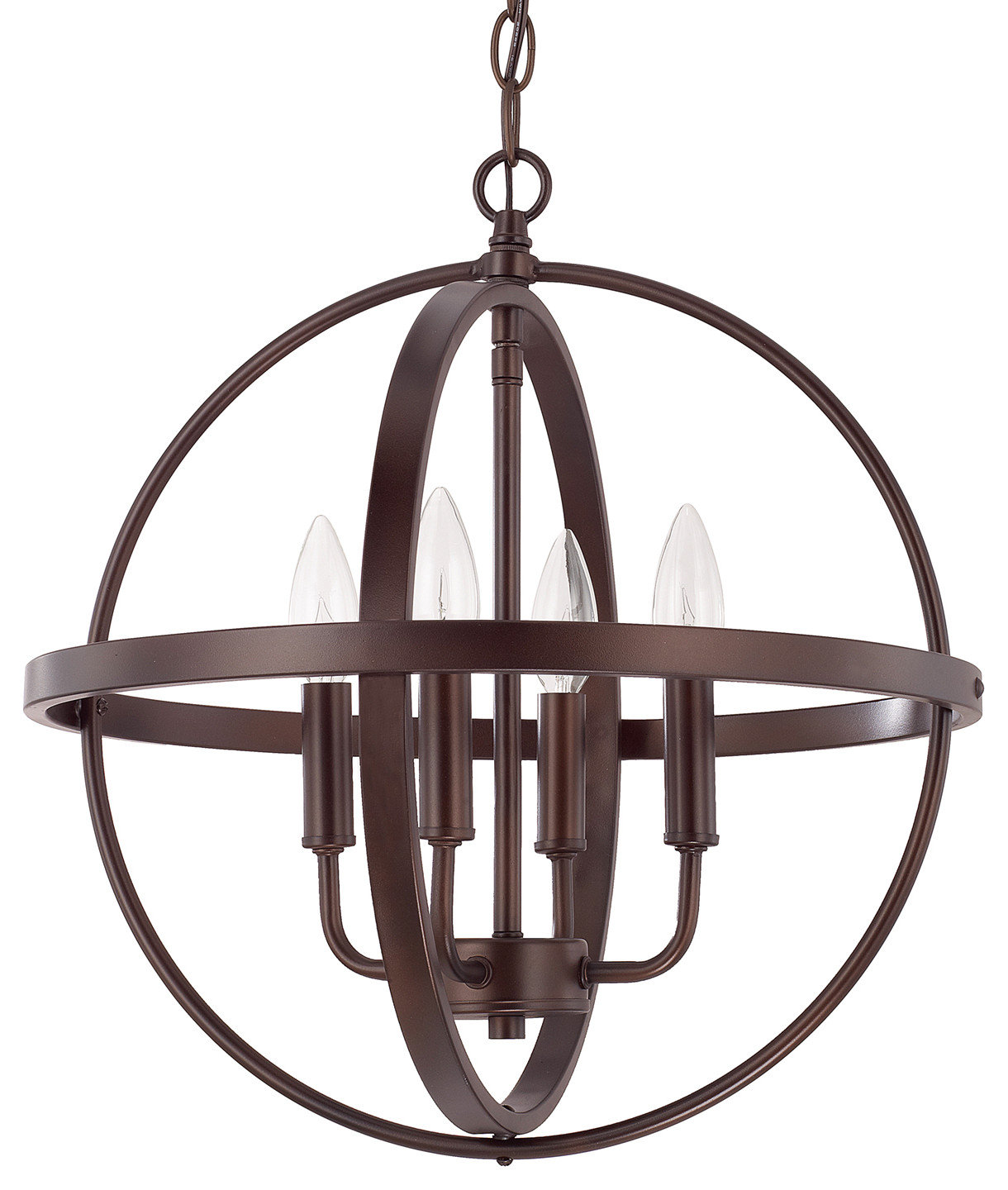 Hartwell Four Light Pendant in Bronze - Transitional - Pendant Lighting ...