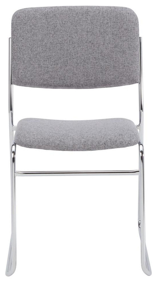 NPS® 8600 Series Fabric Padded Signature Stack Chair, Classic Grey ...
