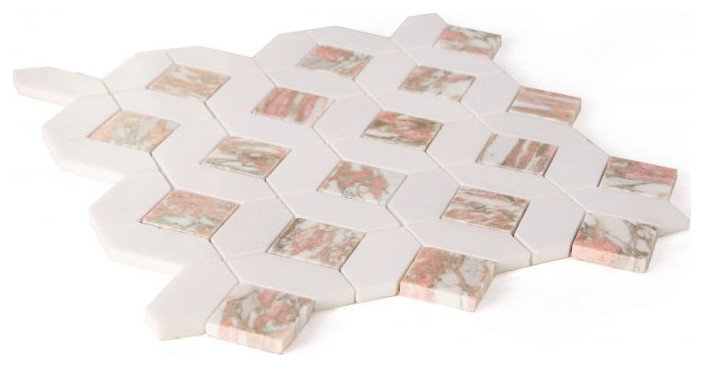 Eclipse Rose 12 x 12 - Contemporary - Mosaic Tile - by Fancy Tiles and ...