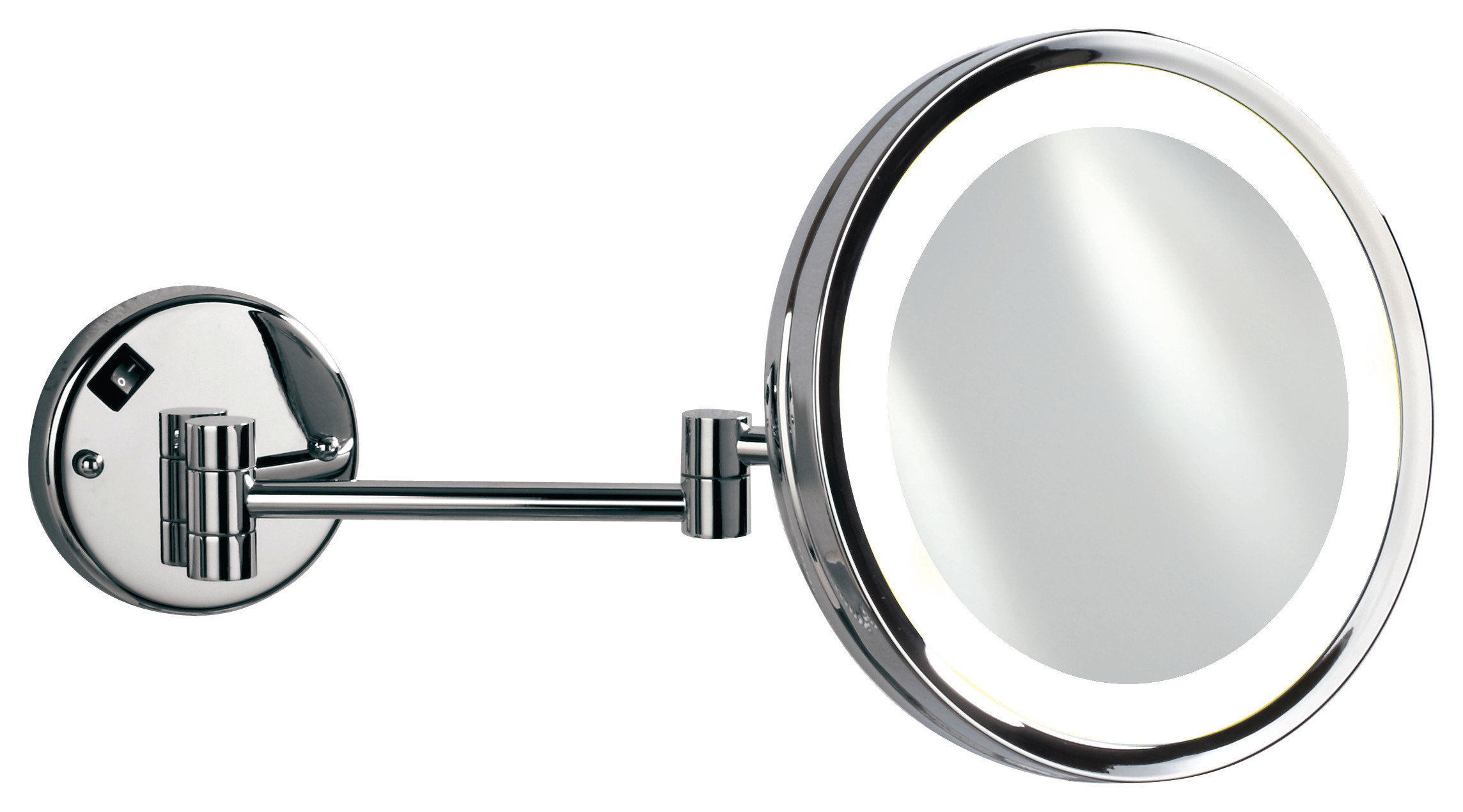 Empire 5X Magnification Wall-Mount 10" Lighted Makeup Mirror - Modern ...