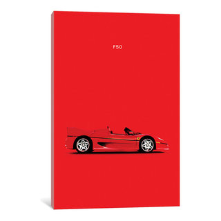 "Ferrari F50" by Mark Rogan, Canvas Print, 18x12x1.5" - Contemporary ...