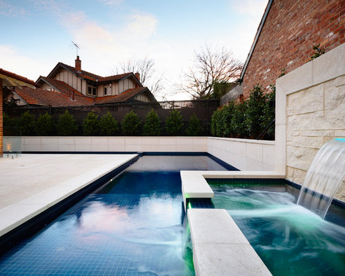 Tile Waterfall Home Design Ideas, Pictures, Remodel and Decor