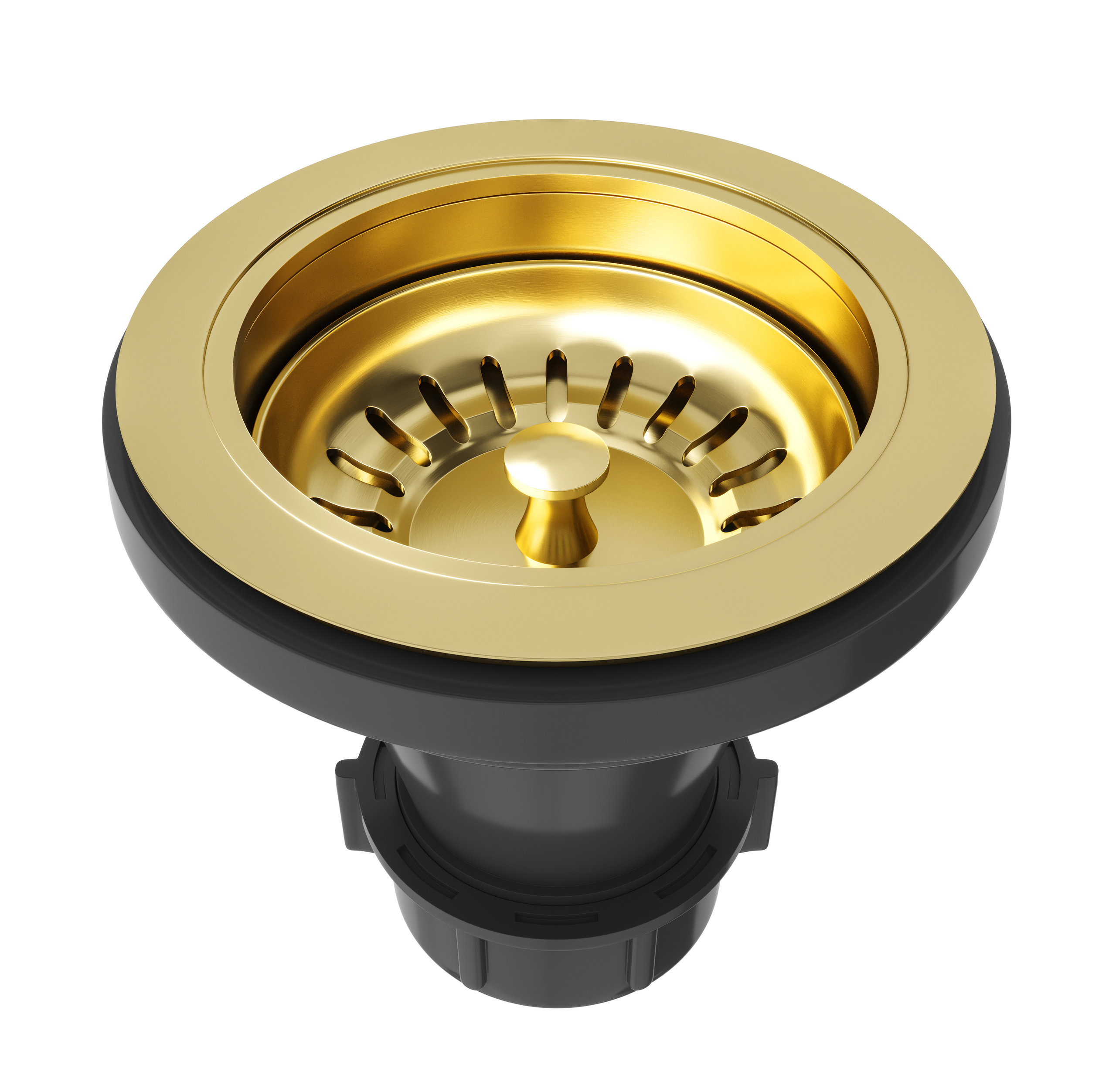 VIGO 3.5" W Kitchen Sink Drain Assembly with Strainer and Basket ...