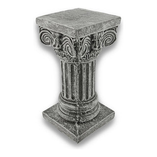 Solid Concrete Roman Pillar Mini Statue Pedestal, One Size ...