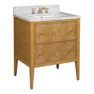 Santos 28" Sea Sand Vanity with Rectangular Undermount Sink ...