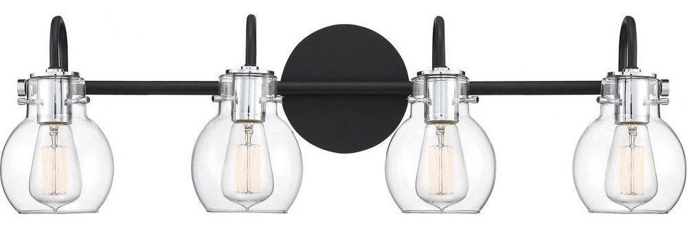 4 Light Transitional Extra Large Vanity Light Fixture Approved for Damp ...