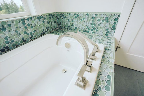 Sea Glass Tile Work!