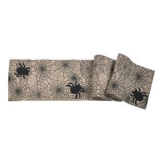 Hand Felted Wool Halloween Spider Web Table Runner, 14x72 ...