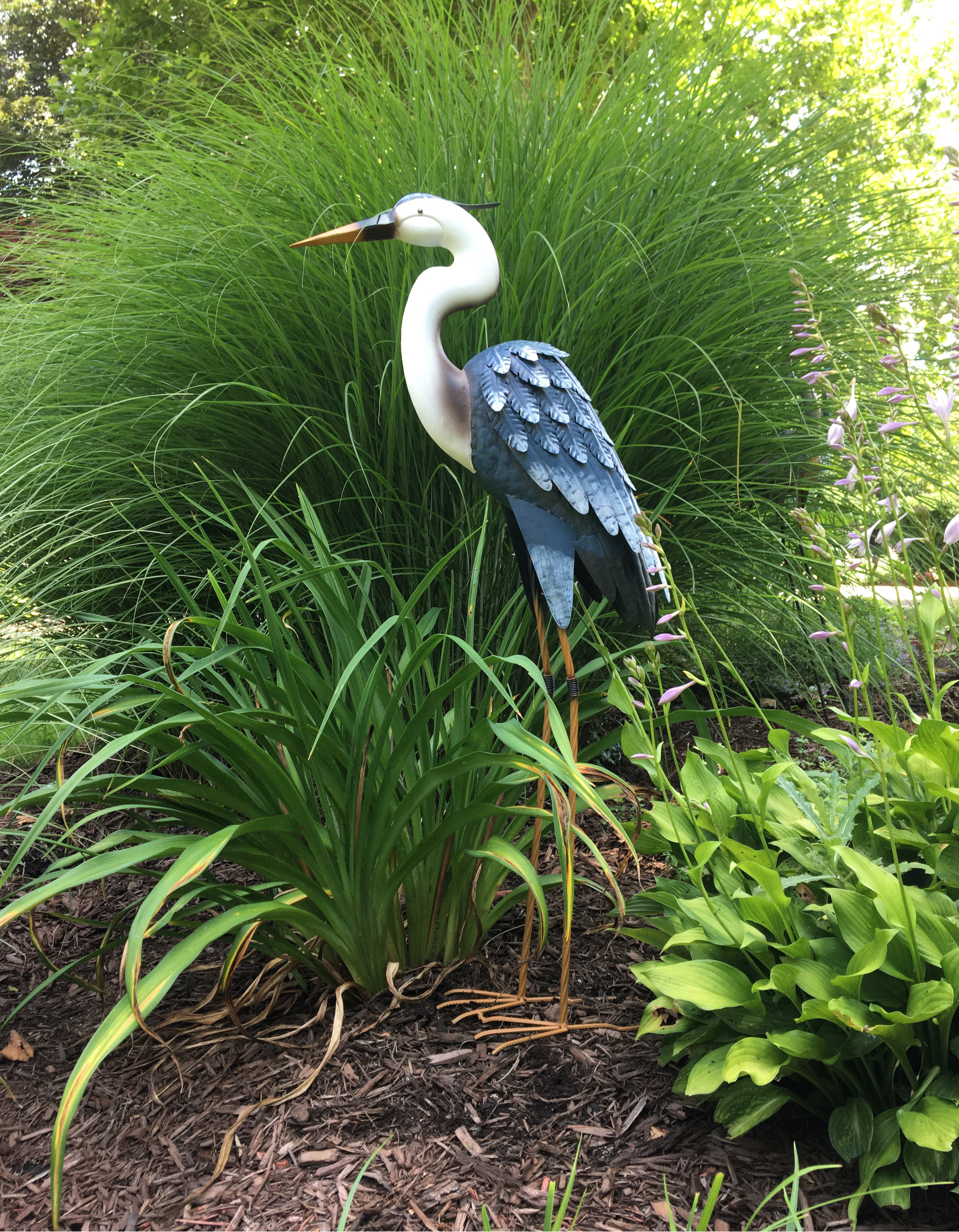 42" Great Blue Heron - Beach Style - Garden Statues And Yard Art - by ...