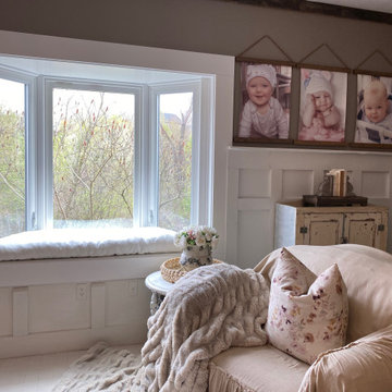 75 Farmhouse Wall Paneling Living Room Ideas You'll Love - May, 2025 ...