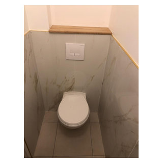 Aménagement total intérieur d'une maison neuve A Chambourcy - Modern ...