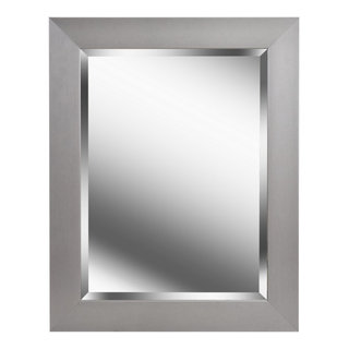 Kenroy 60361 Mirror, Drake Collection, Brushed Steel Finish ...