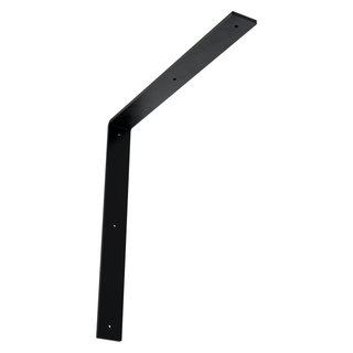 2"x20"x20" Hamilton Steel Bracket, Hammered Black, 2Wx18"Dx18"H ...