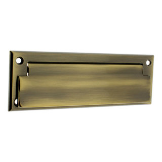 Genuine Solid Brass Letter Mail Plate (Front Only) - Transitional ...