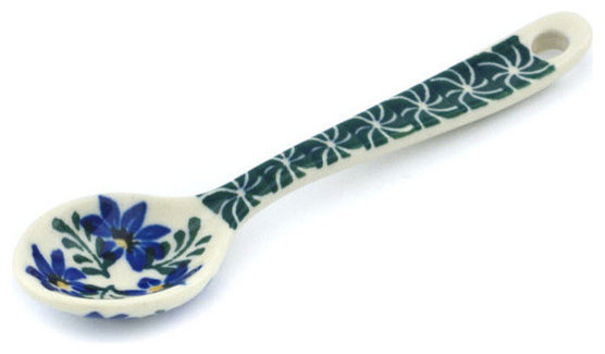 Polmedia Polish Pottery 5" Stoneware Spoon - Farmhouse - Spoons - by ...