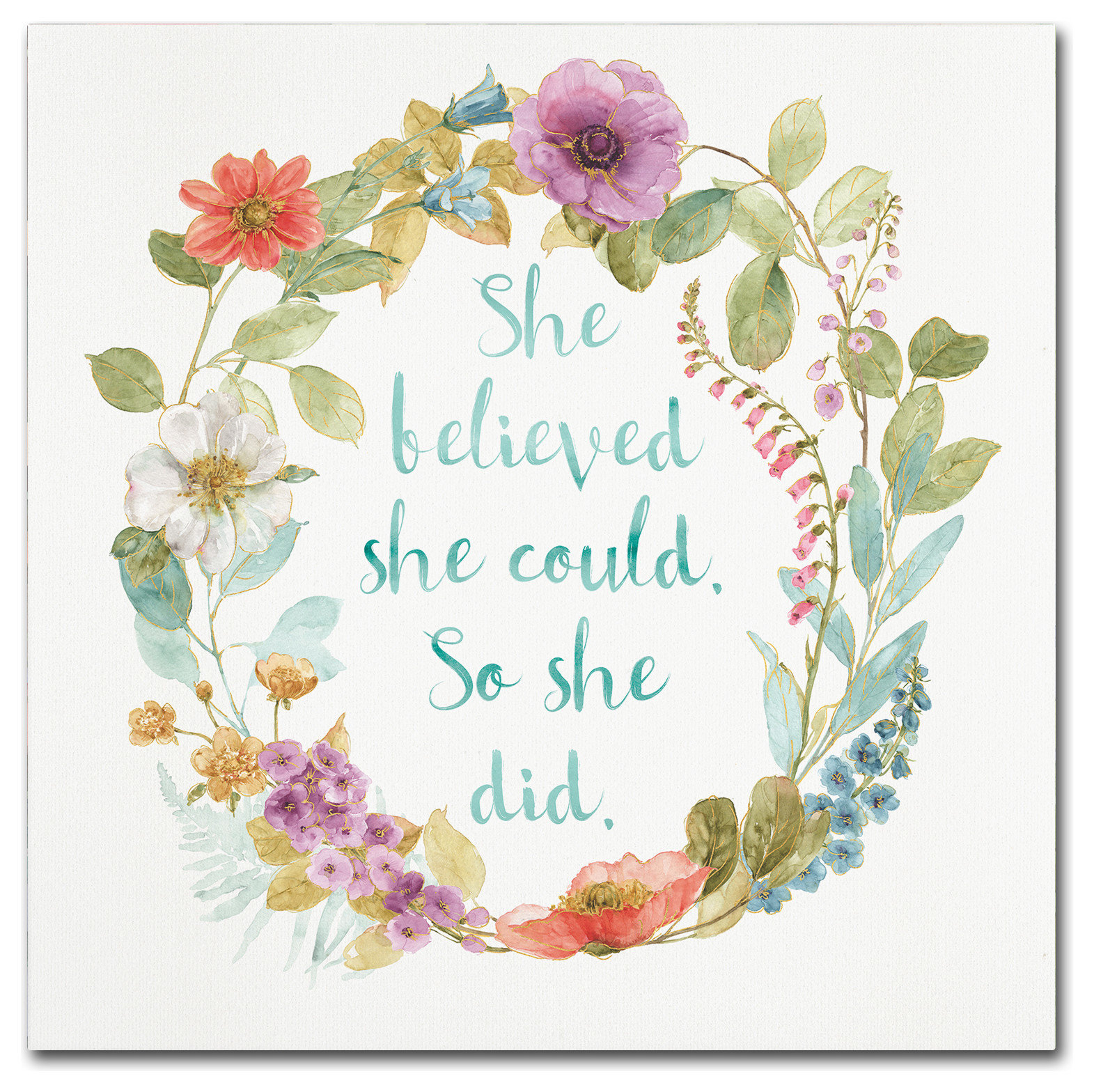 Lisa Audit 'Rainbow Seeds Wreath I' Canvas Art, 35"x35" - Contemporary ...