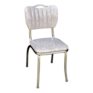 Retro Home Upholstered Handle Back Dining Chair - Contemporary - Dining ...