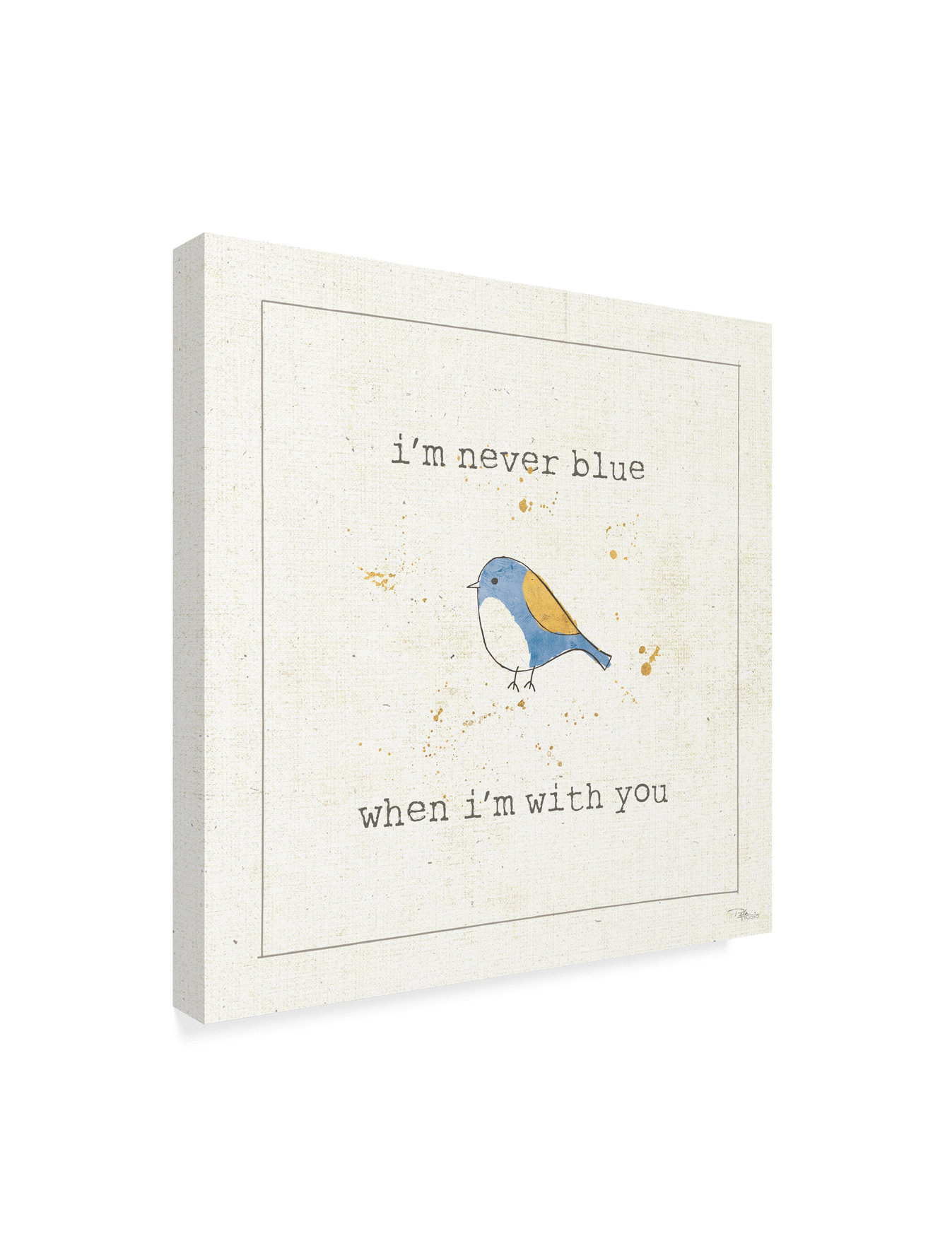 "Lil Tweeties III" by Pela Studio, Canvas Art, 18"x18" - Contemporary ...