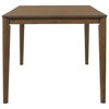 Transitional Dining Table, Rectangular Top With Clipped Corners, Medium ...