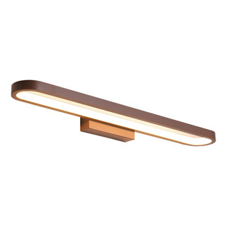 Mazarrón | Modern Brown LED Wall Light, L47.2xw1.6xh3.9" - Modern ...