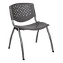 Hercules Series Plastic Stack Chair With Titanium Frame - Contemporary ...