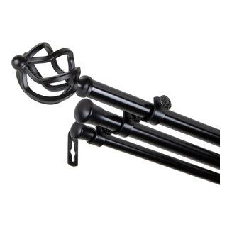 Walter 13/16" Triple Curtain Rod, 48-84" - Traditional - Curtain Rods ...