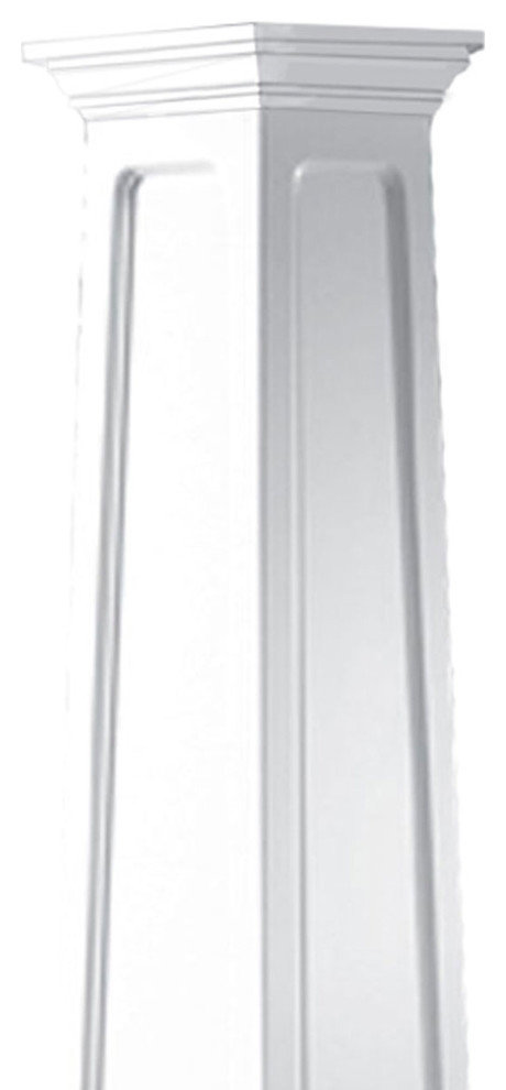 Endura-Craft Craftsman Classic, Square Tapered, Recessed Panel Column ...