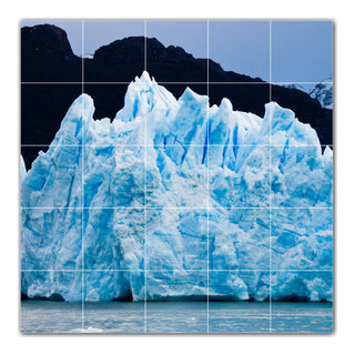 Glacier Ceramic Tile Wall Mural HZ500734, 30" Wide x 30" High ...