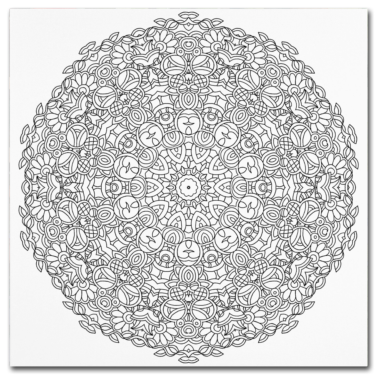 Kathy G. Ahrens 'Mixed Coloring Book 3' Canvas Art, 24"x24 ...