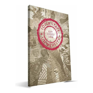 IWS Cyclones Scrapbook Canvas Print, 8"x12" - Contemporary - Prints And ...