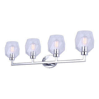 Canarm Lenci 4 Light Vanity Lighting, Matte Chrome - Transitional ...