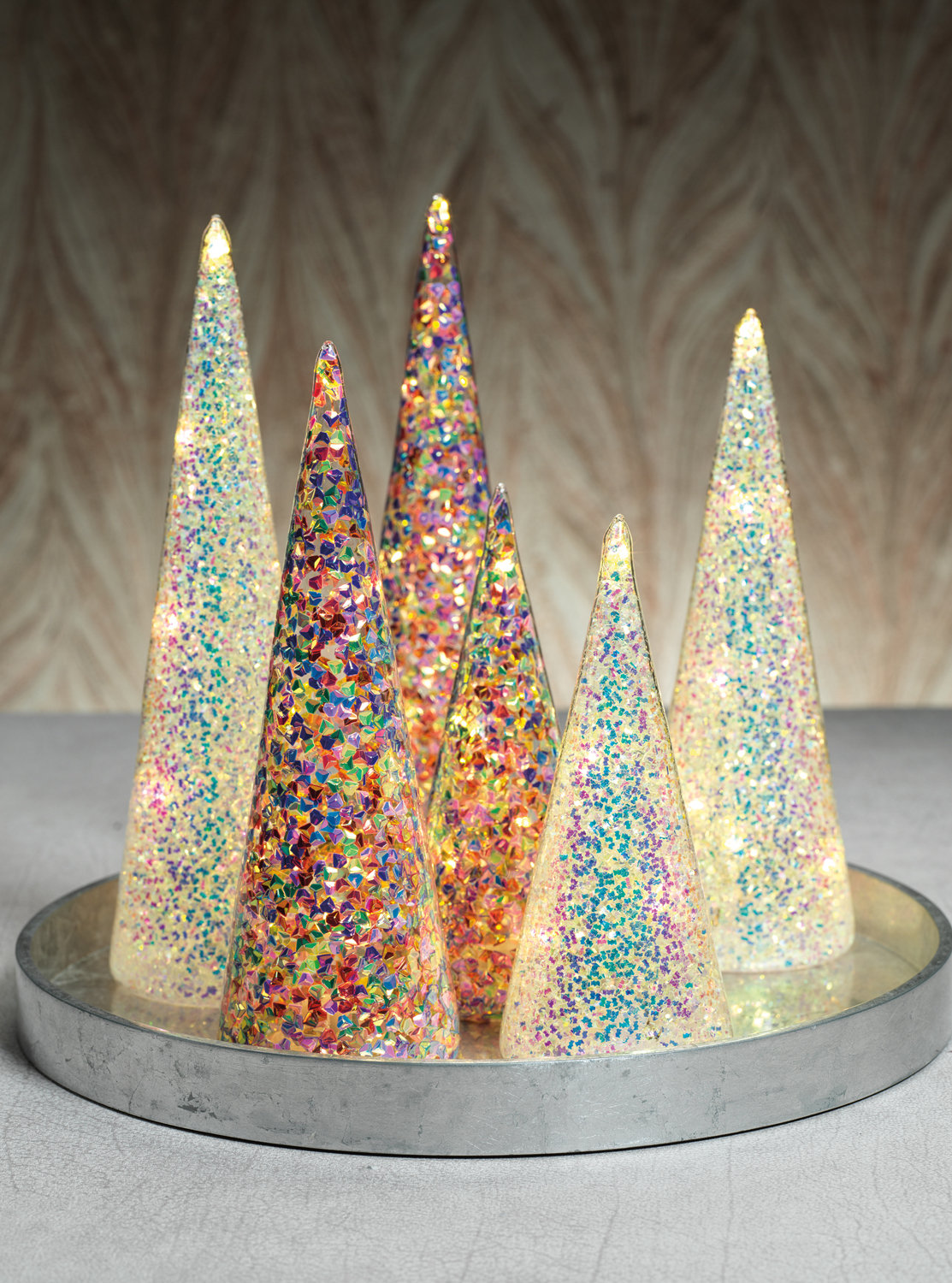 LED White Sequin Trees, Set of 3 - Holiday Lighting - by Zodax | Houzz
