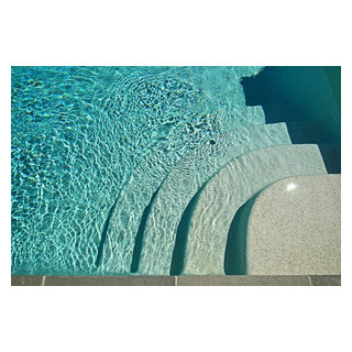 White Diamonds Pebble Sheen w/ Nero Tile - Boston - by Atlantic Pool ...