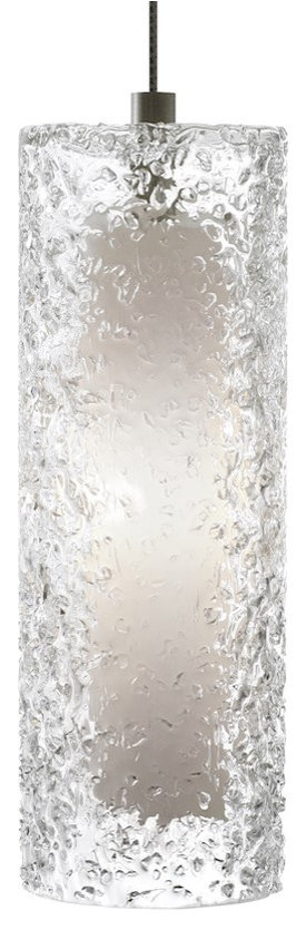 Tech Lighting Mini Rock Candy Cylinder MP Pendant, Bronze/Clear ...