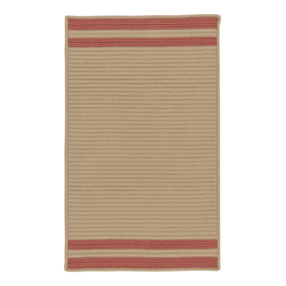 Denali End Stripe Rug, Brick Red 6'x9' - Contemporary - Outdoor Rugs ...