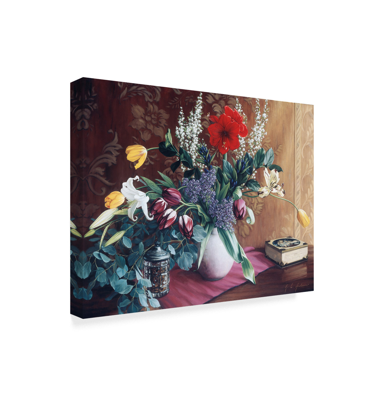 Robin Anderson 'Evening Bouquet' Canvas Art, 32"x24" - Contemporary ...