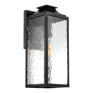 Kira Home Halifax 15" Farmhouse Weather Resistant Outdoor Wall Sconce ...