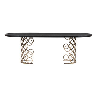 Valentina Brass Dining Table - Contemporary - Dining Tables - by First ...